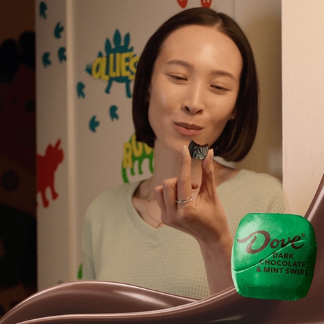 DOVE PROMISES Dark Chocolate & Mint Swirl | Dove