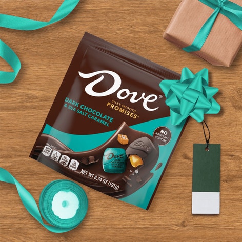 DOVE PROMISES Dark Chocolate & Sea Salt Caramel | Dove