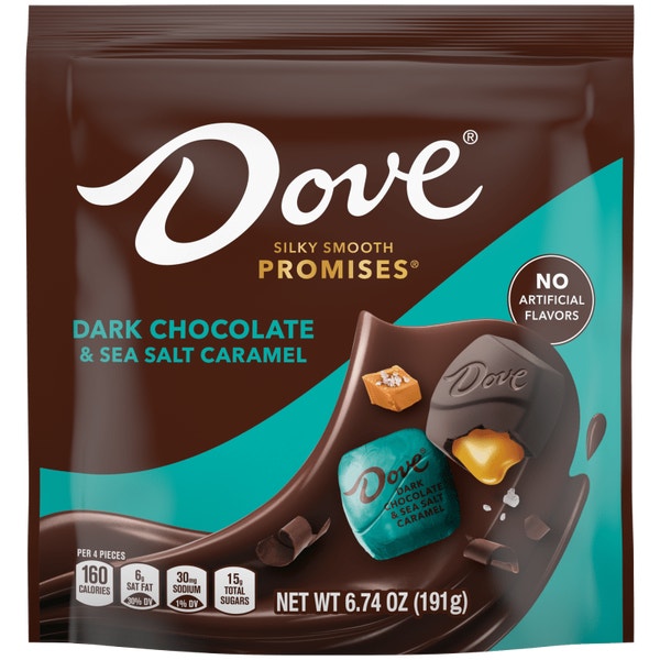 DOVE PROMISES Dark Chocolate & Sea Salt Caramel | Dove
